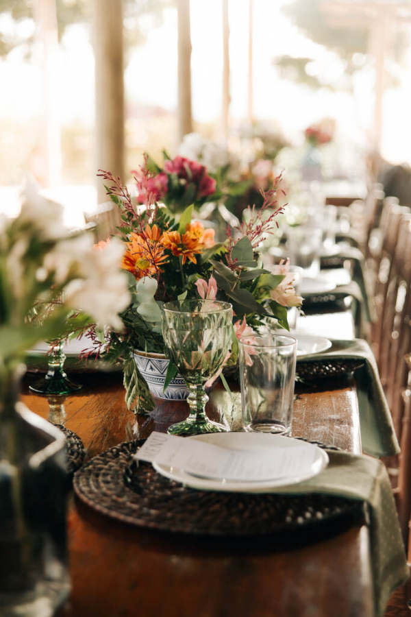 Casamento boho rústico com welcome coffee e café da manhã