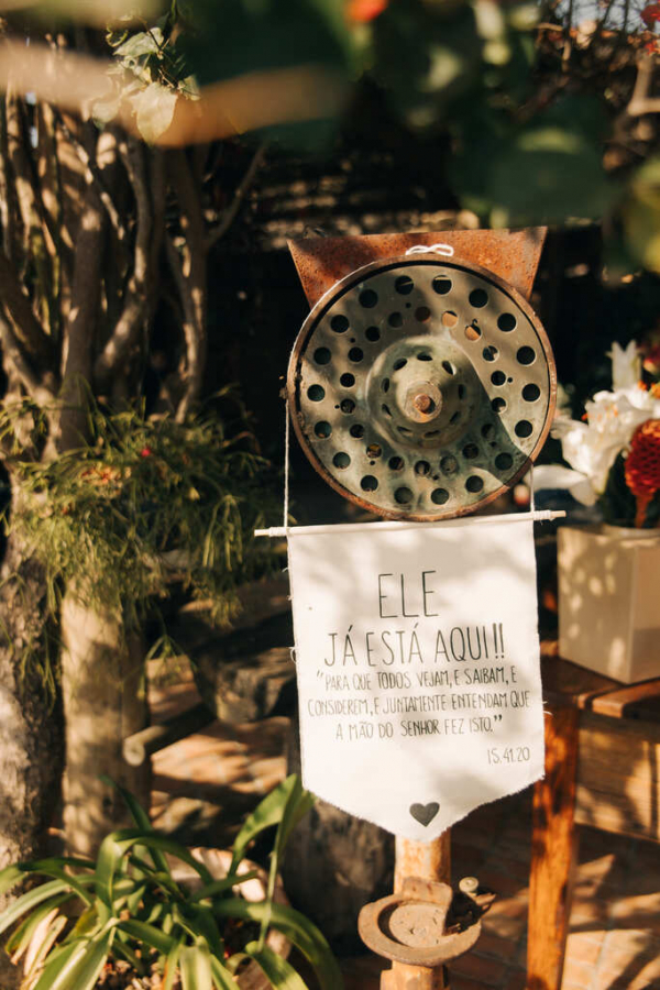 Casamento boho rústico com welcome coffee e café da manhã